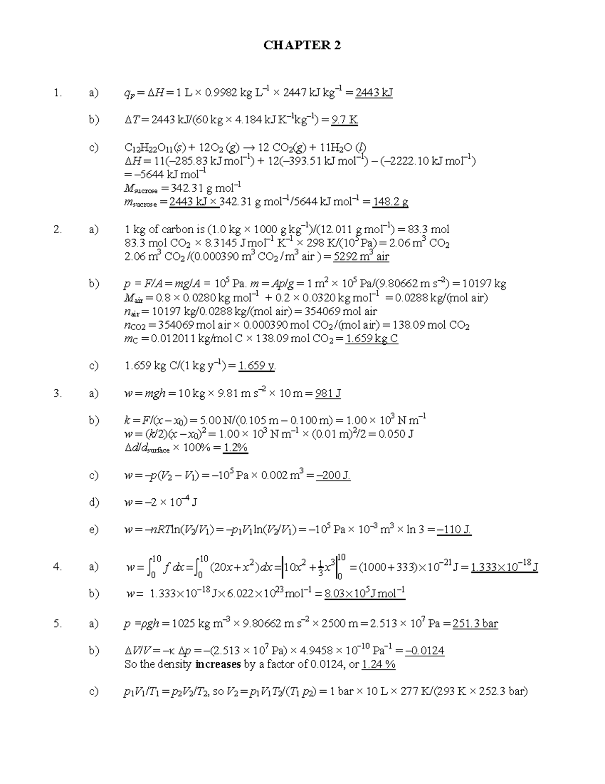 Chap02 Gh Rev 2 Tinoco Answer Key Chapter 2 1 2 3 4 5 A Qp Δh 1 L × 0 Kg L 1 ×