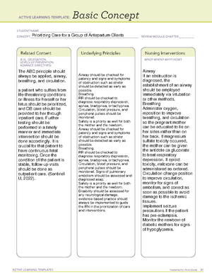 Critical points for Mental HEalth CMS exam - Critical Points – Topics to Review Student ...