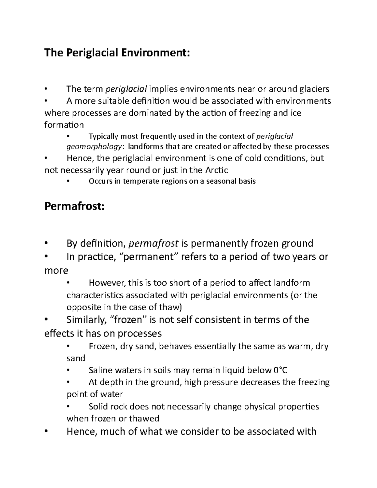 4-+Periglaciology - The Periglacial Environment: • The term periglacial ...