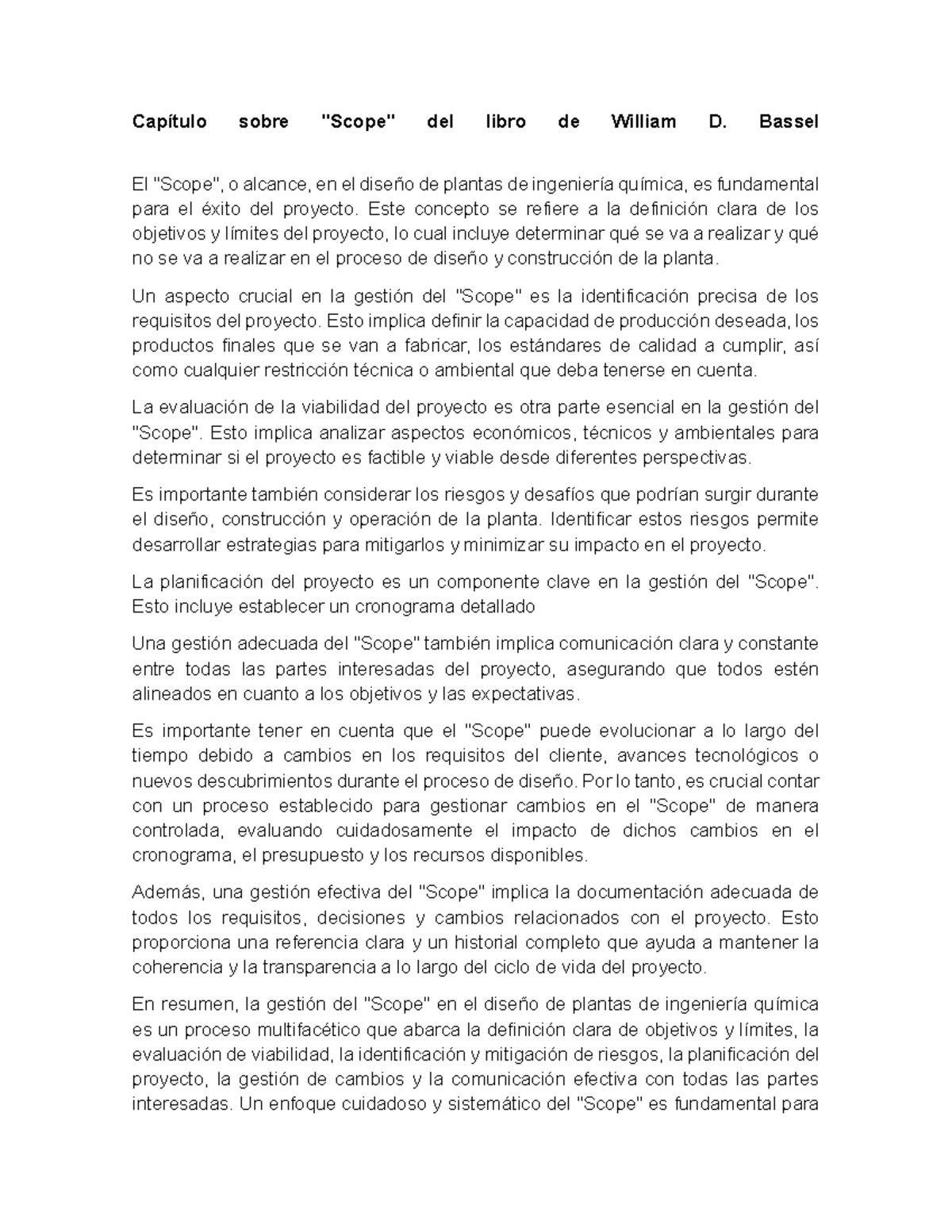 Capítulo sobre Scope - Capítulo sobre "Scope" del libro de William D ...