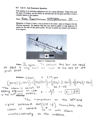 CP1 HW Ch07 - Homework - CP 1 Fall 2023 page 1 of 2 CP 1 : Homework Chapter 7 Instructions: Work ...