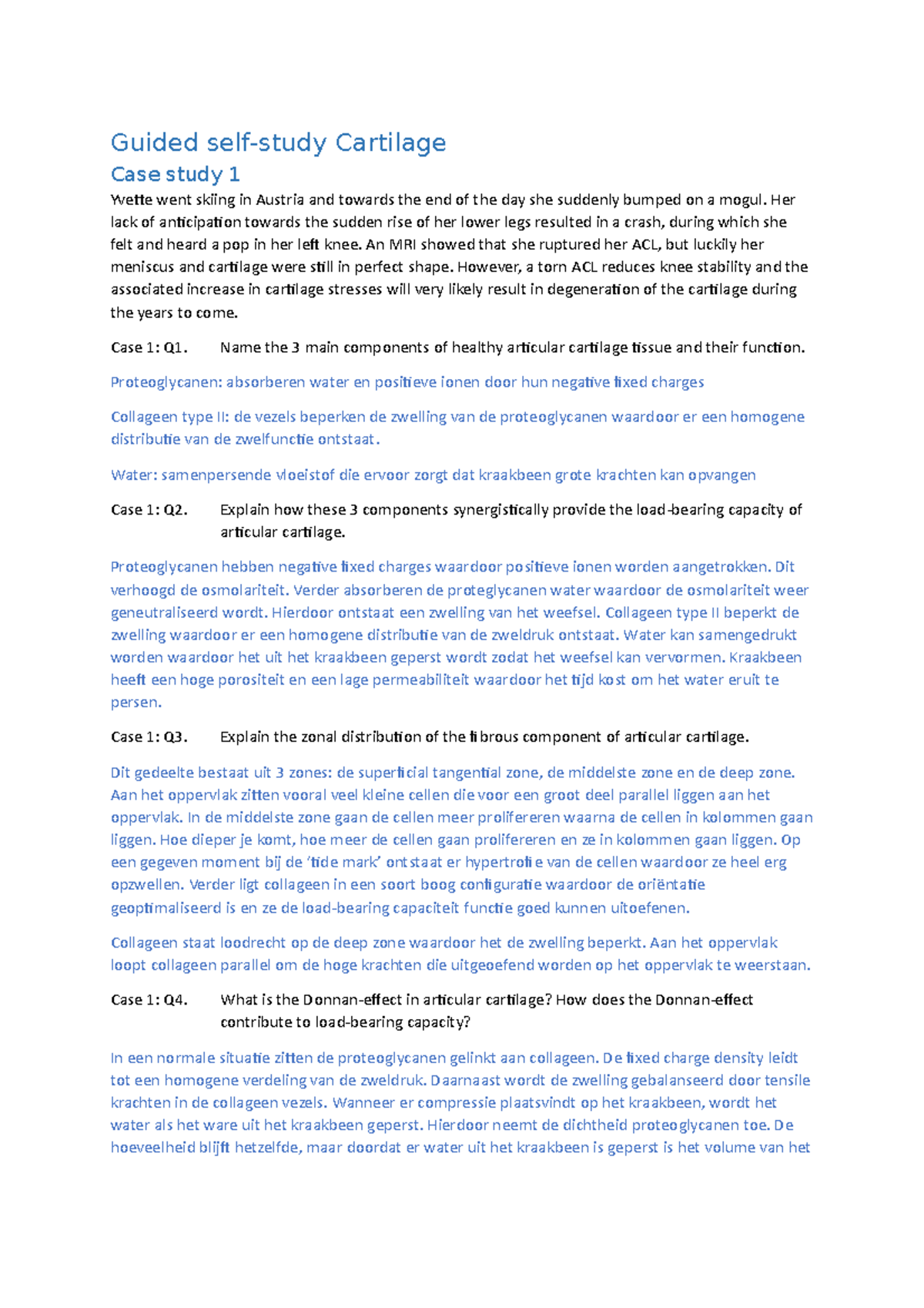 Guided self-study Cartilage - Her lack of anticipation towards the sudden rise of her lower legs ...