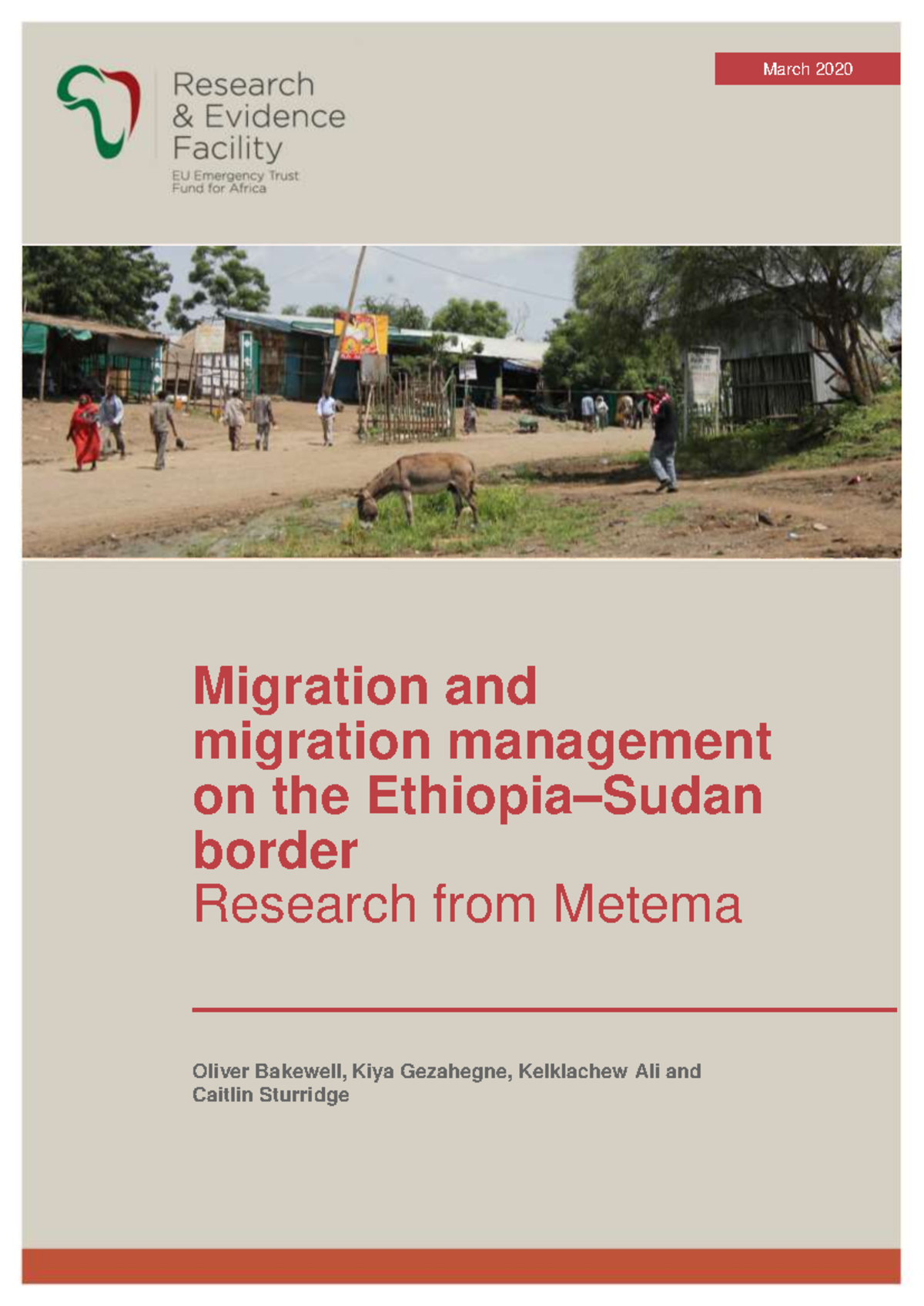 Migration Management Metema final Mar 2020 - Migration and migration management on the - Studocu
