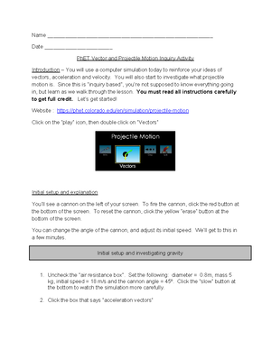 Conservation of Momentum Lab - html If this link doesn’t work, go to ...