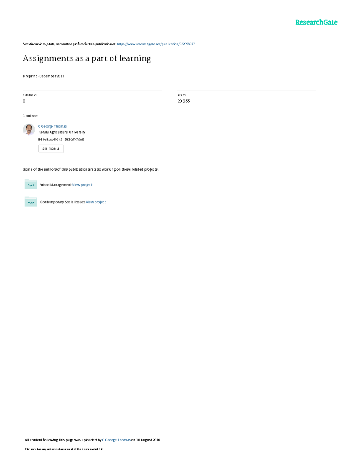 Assignmentsandessays social Assignments - See discussions, stats, and ...