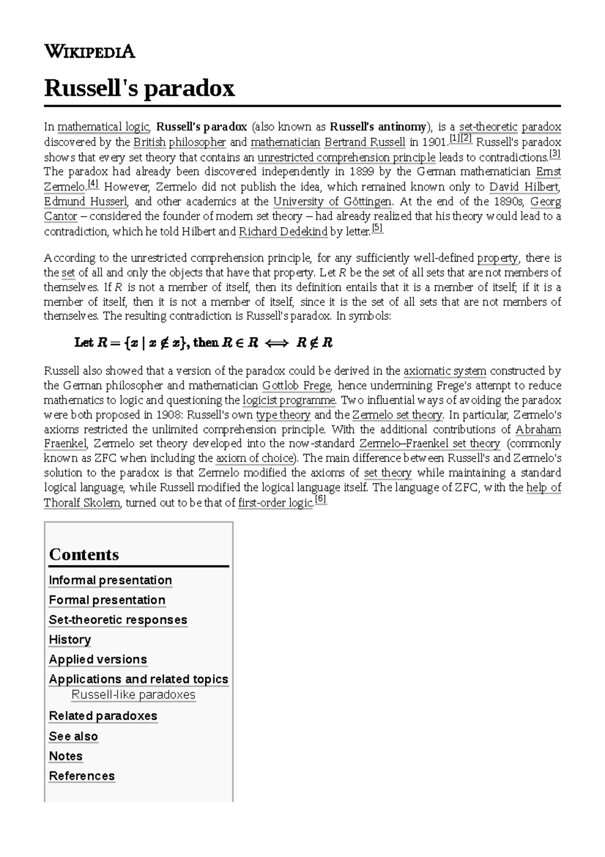Russell's paradox dubtes i certeses - Russell's paradox In mathematical ...