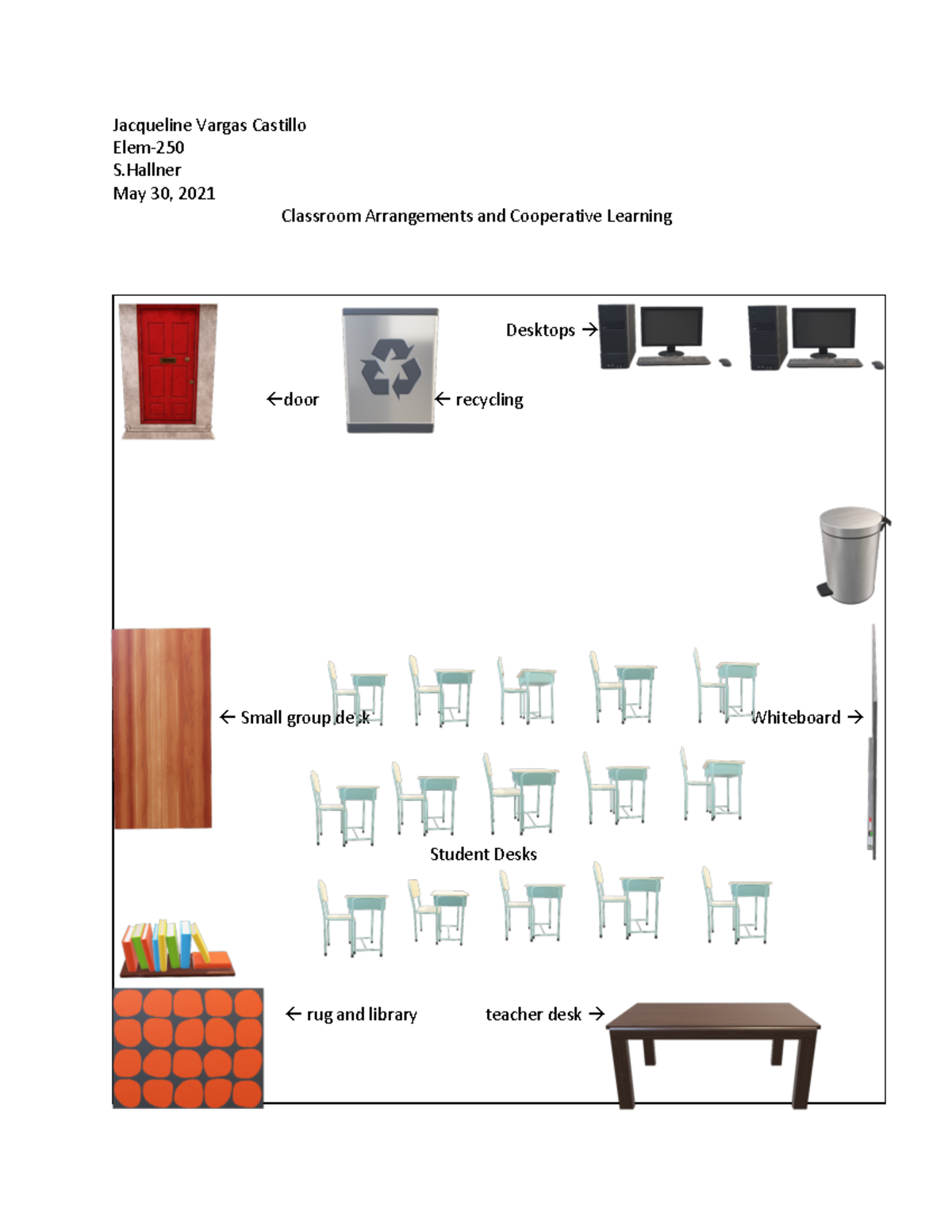 Classroom arrangement assignment ELEM-250 Spring 2021 - Jacqueline ...