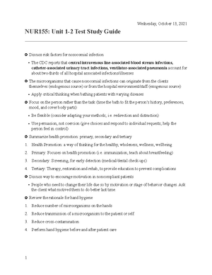 155 Practice Test Exam 1 Questions - NUR 155 Practice Test Exam 1 ...