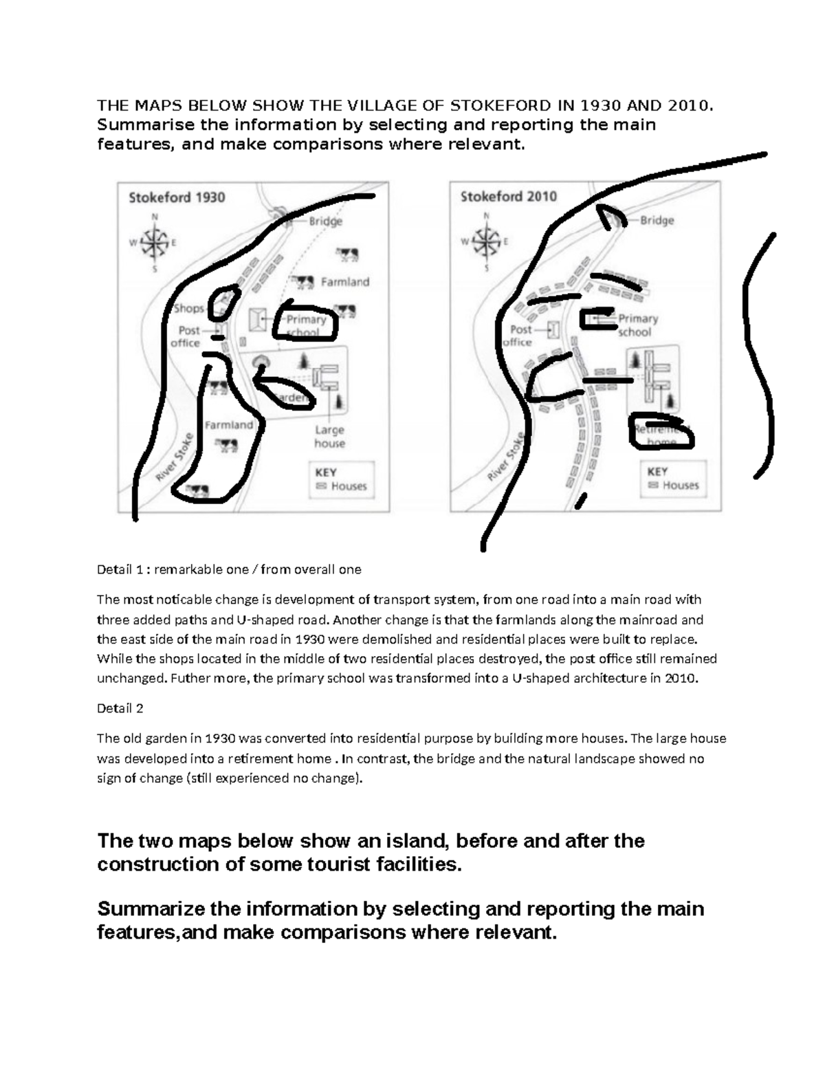 Map b3 - dsf - THE MAPS BELOW SHOW THE VILLAGE OF STOKEFORD IN 1930 AND ...