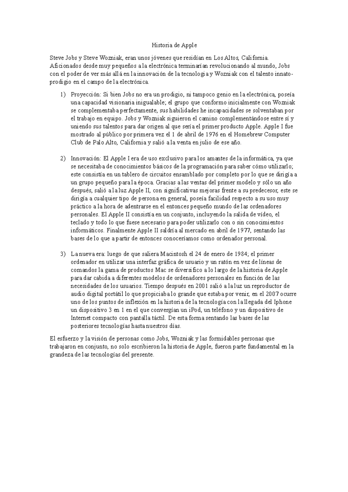 Historia de Apple - Historia de Apple Steve Jobs y Steve Wozniak, eran ...