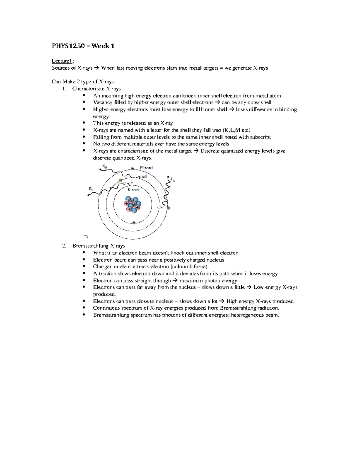 PHYS1205 Week 1 Lectures - PHYS1250 Week 1 Lecture1: Sources of When ...