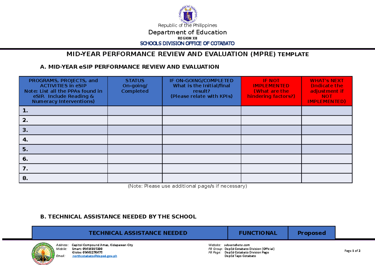 MPRE-2023-Monitoring-Template - Republic of the Philippines Department ...