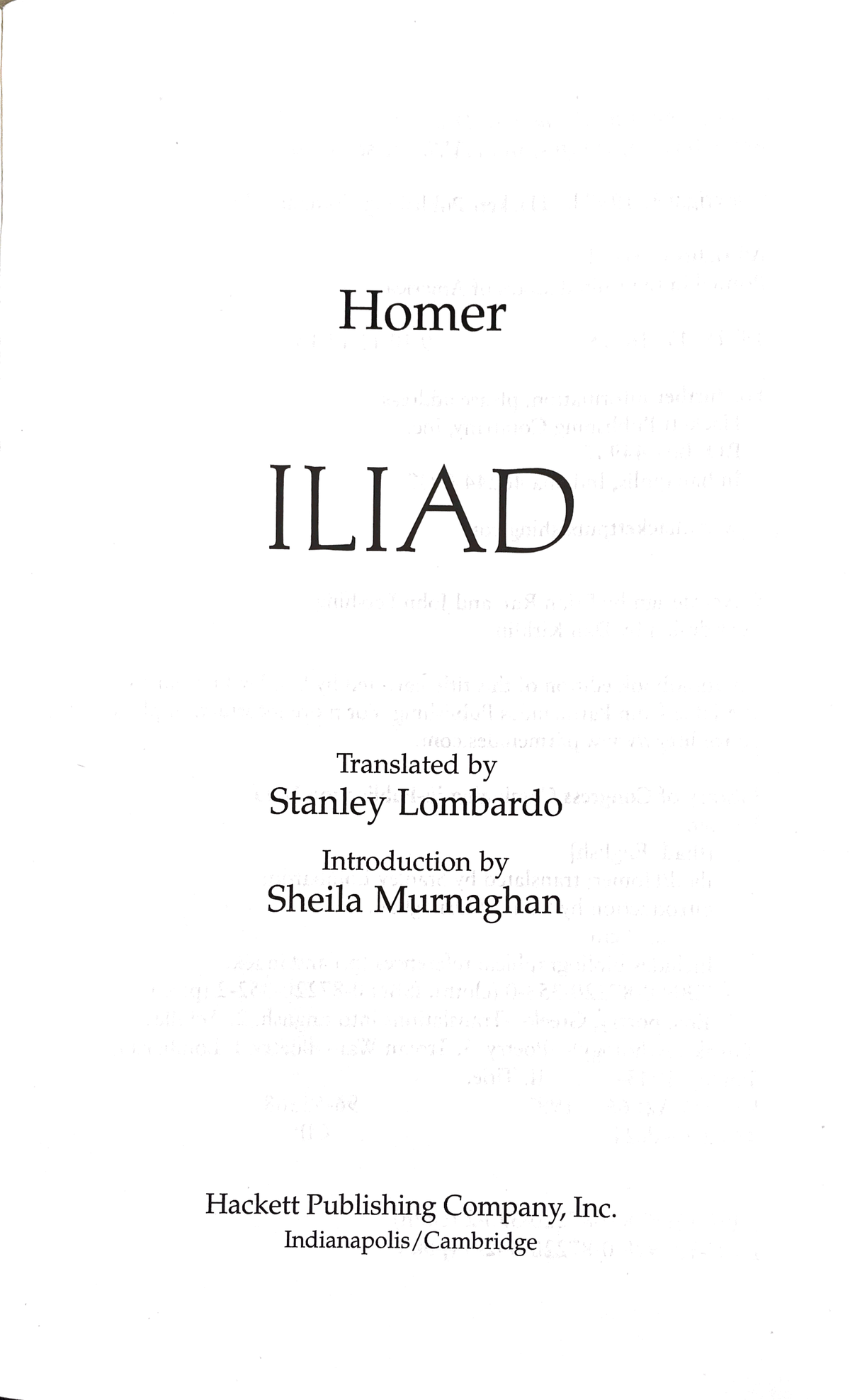 Homer Iliad 3 - reading - CLAS 109 - Studocu