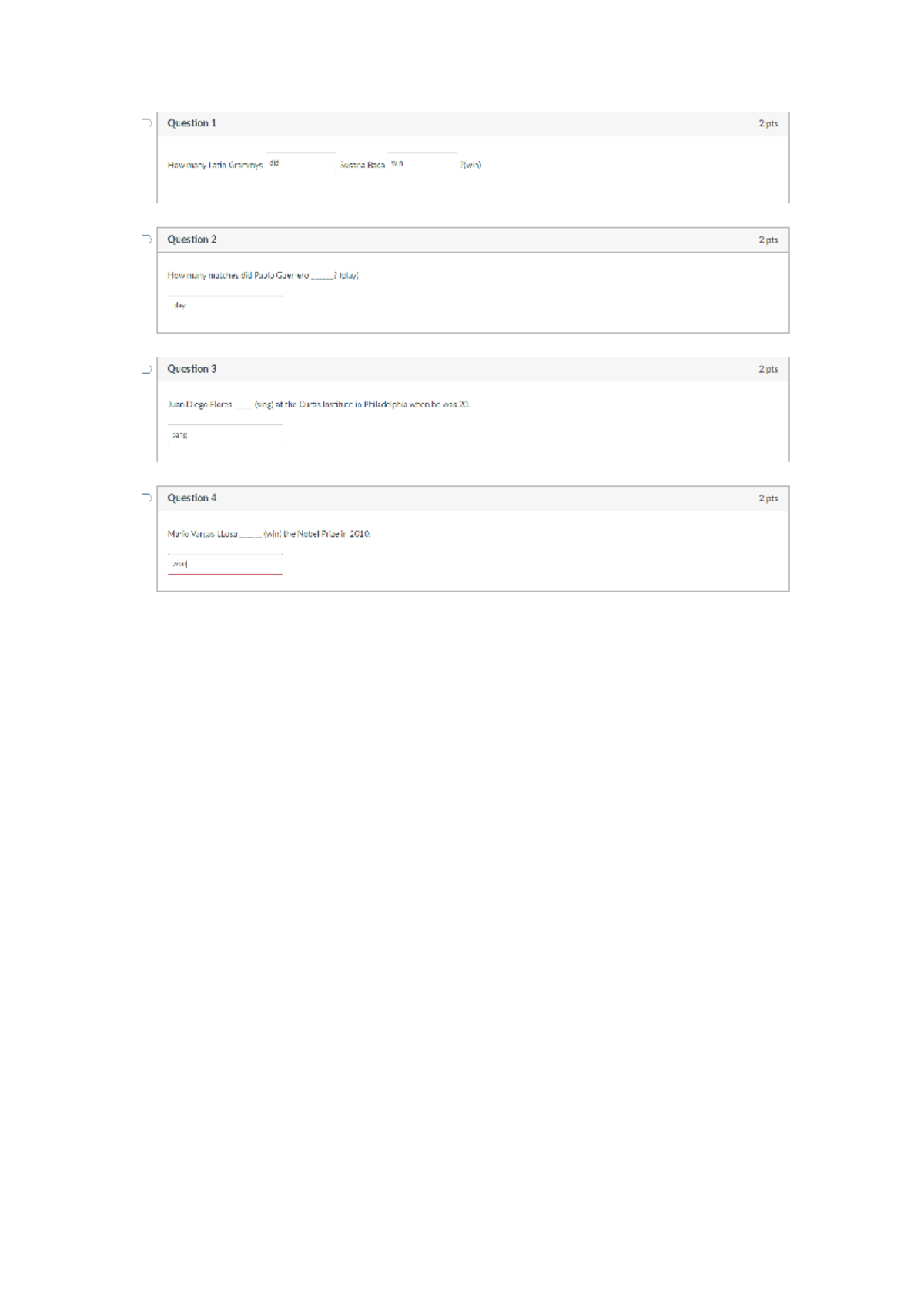 Semana 4 examen - quiz - Ingles III - Studocu