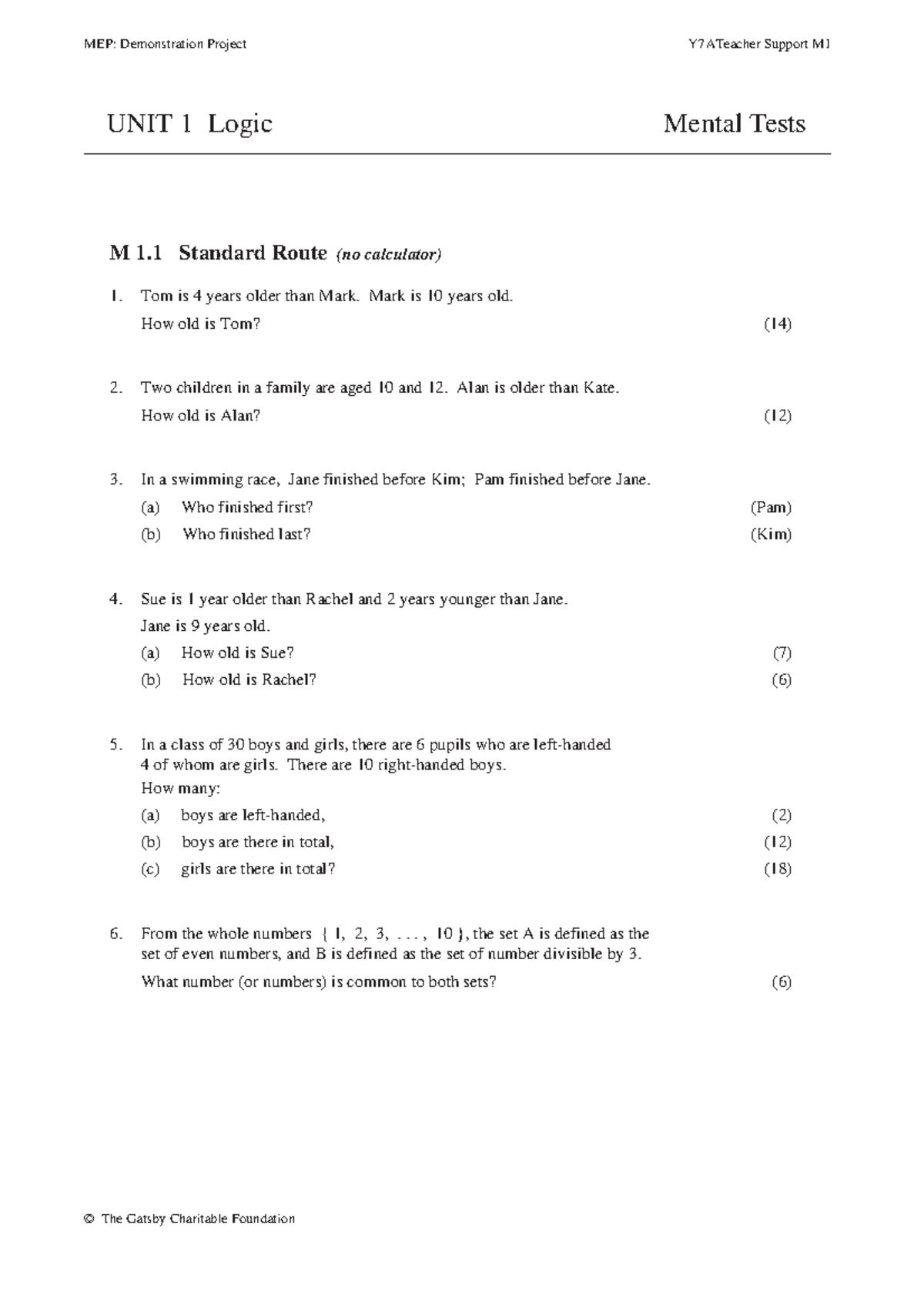 Sample/practice exam 2017, questions - MEP: Demonstration Project ...