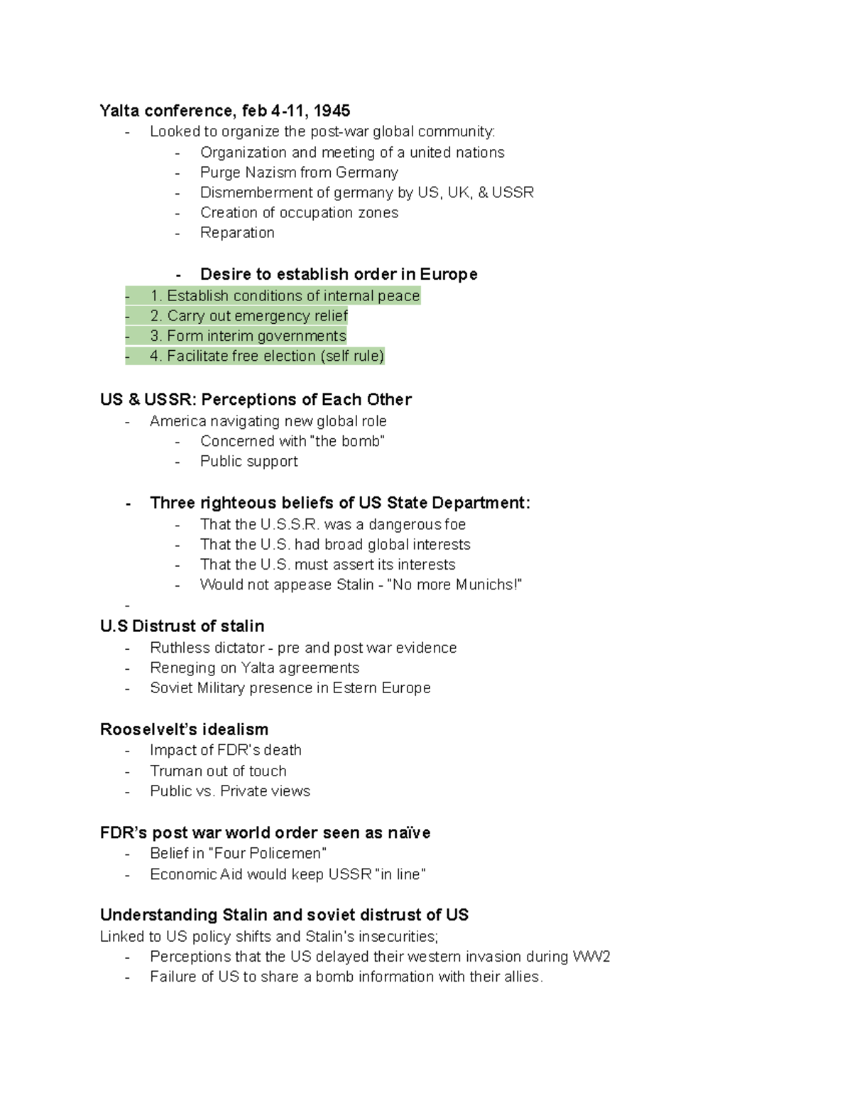 Yalta Conference- April 5, 2022 - Yalta conference, feb 4-11, 1945 ...