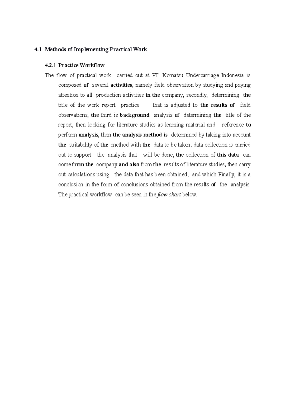 Methods of Implementing Practical Work - 2 Practice Workflow The flow ...