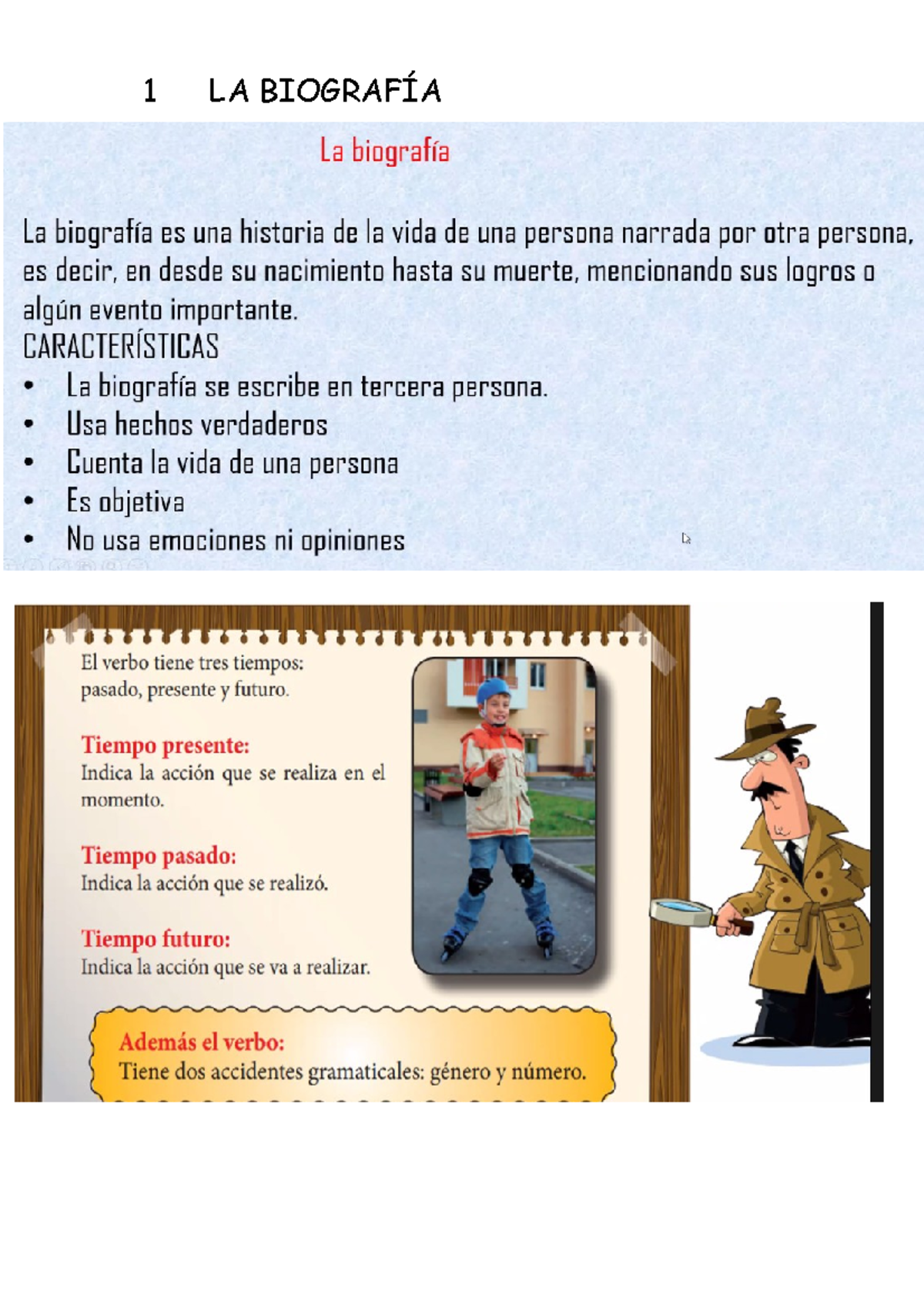 1LA Biografía Comunicación - Comprensión y redacción de textos - 1 LA ...