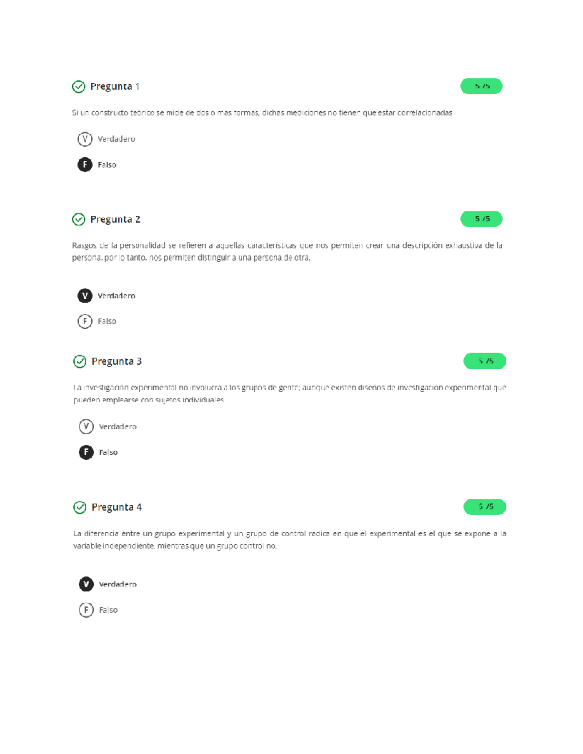 Autocorregible de la unidad Lucely - Pregunta 1 5 Si un constructo ...