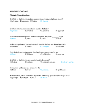 Ch#6-HW-9Qs (23) - Chapter 6 work - 1 Copyright © 2012 Pearson ...