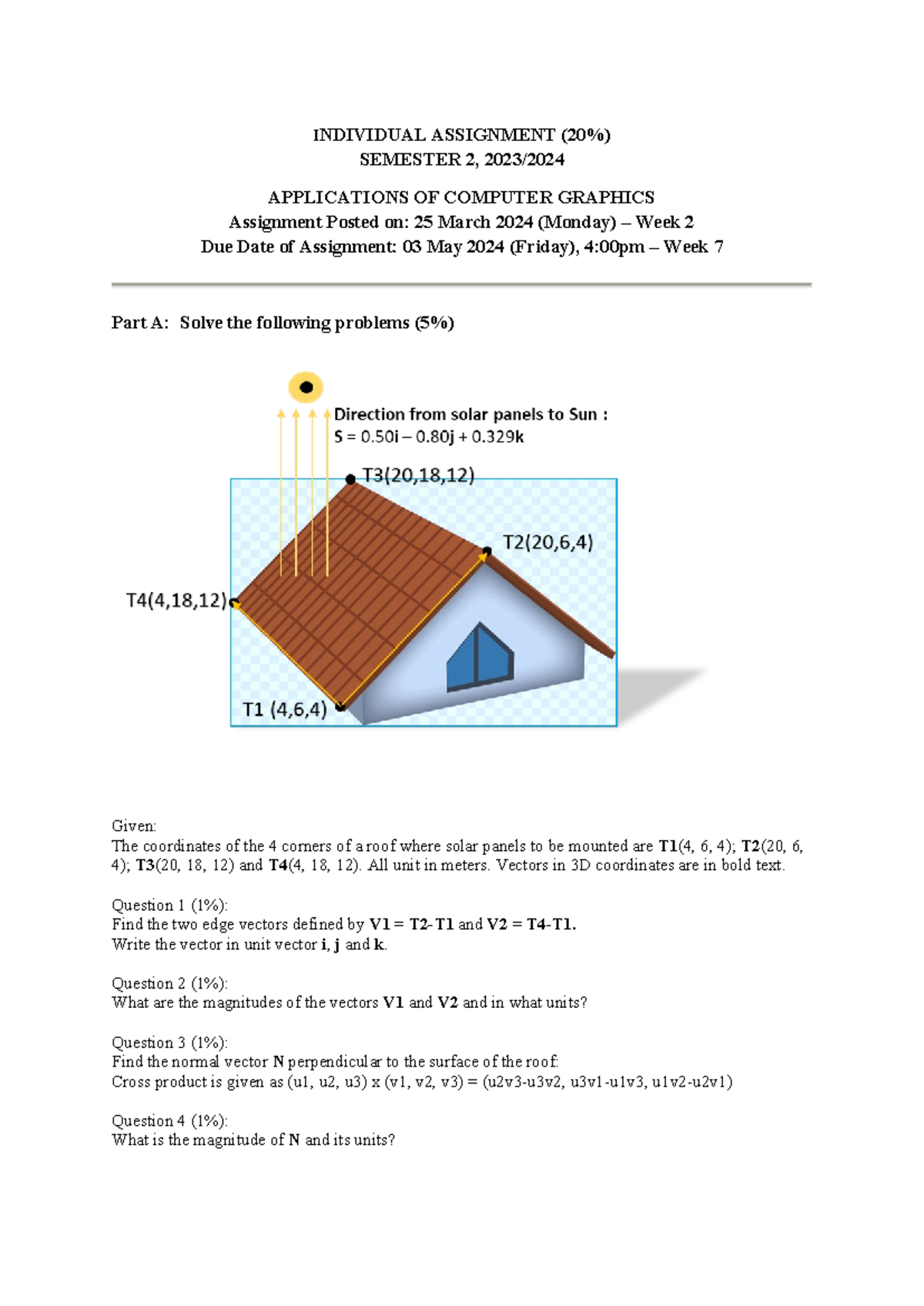 CG Individual Assignment - I NDIVIDUAL ASSIGNMENT (20%) SEMESTER 2 ...