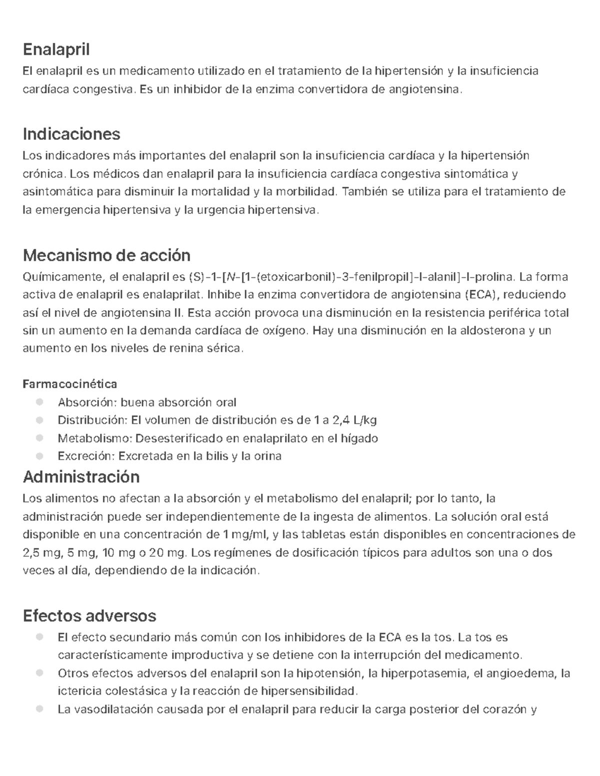 Enalapril - IECAS - Enalapril El enalapril es un medicamento utilizado ...