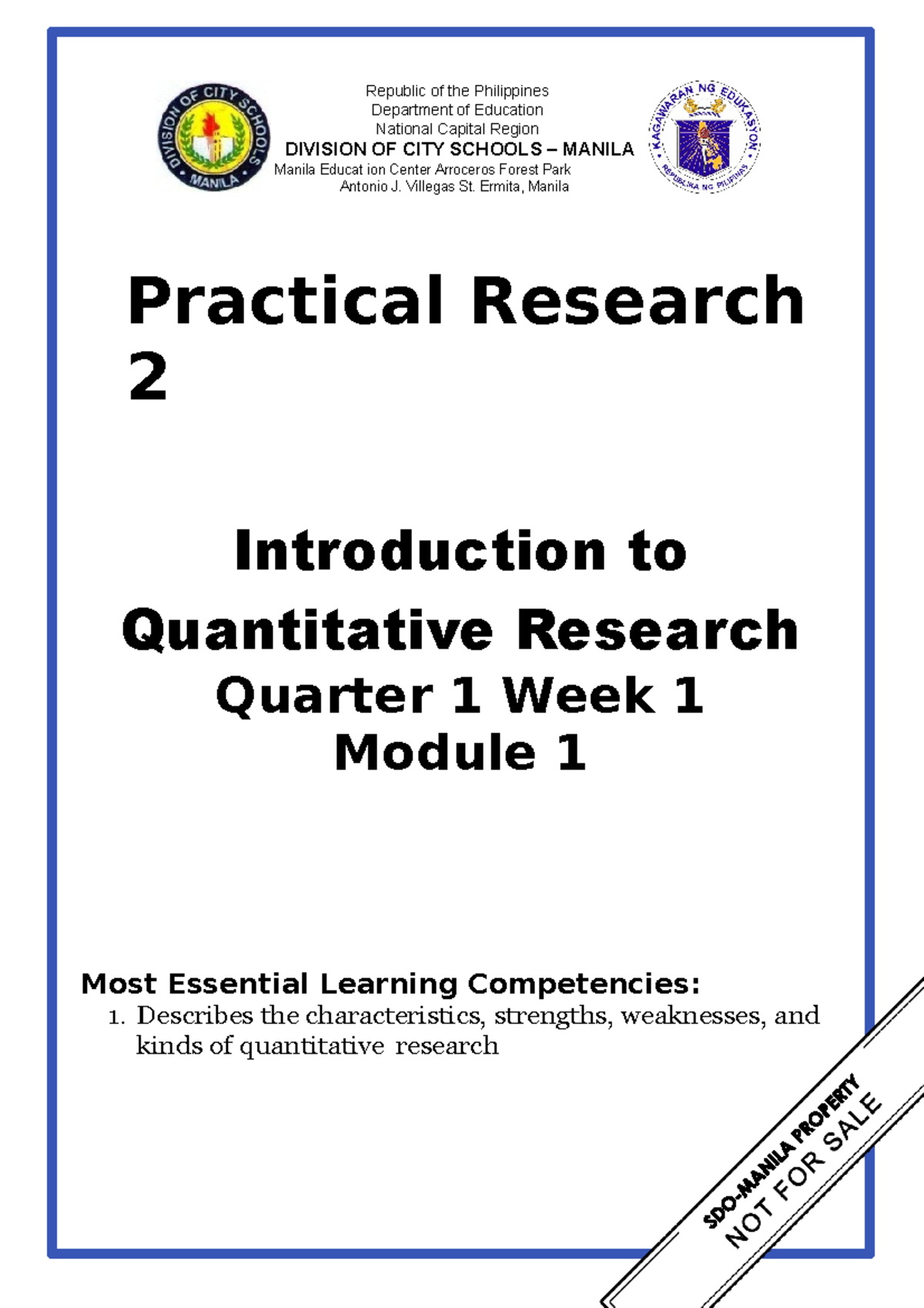 Final Practical- Research-2 Q1 W1 Mod1-converted - Republic of the ...