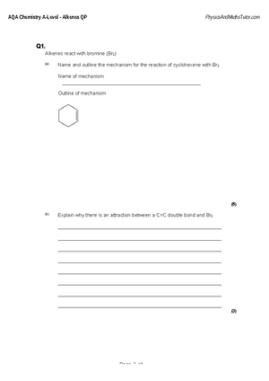 AQA Chemistry All Chemical Tests Table - AQA A Level Chemistry - ALL ...