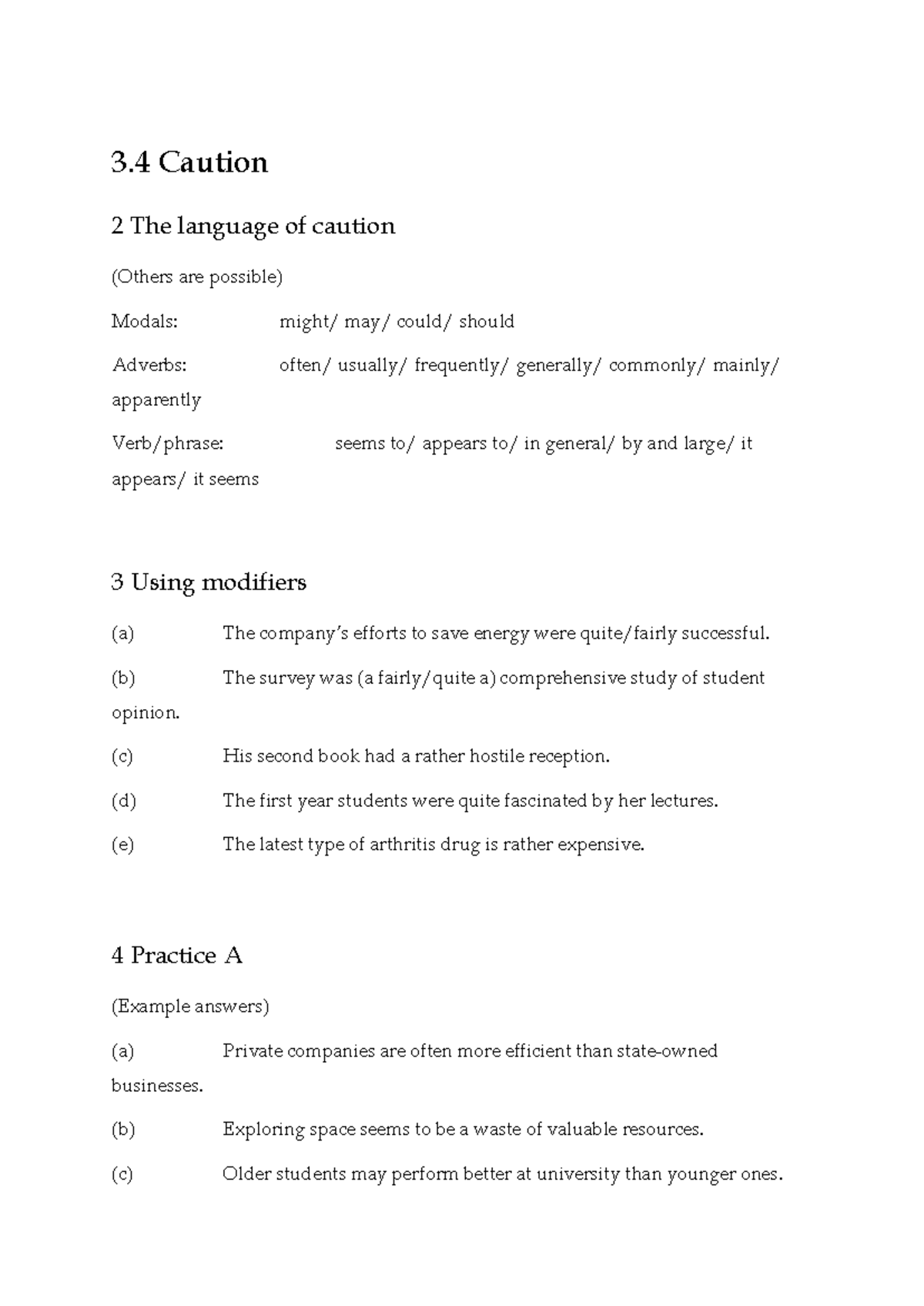 Caution Bailey - Useful for your writing. - 3 Caution 2 The language of ...