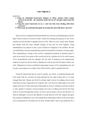 2 - Example of Case Vignette in Psychology - Case Vignette 2 Gwen is a ...