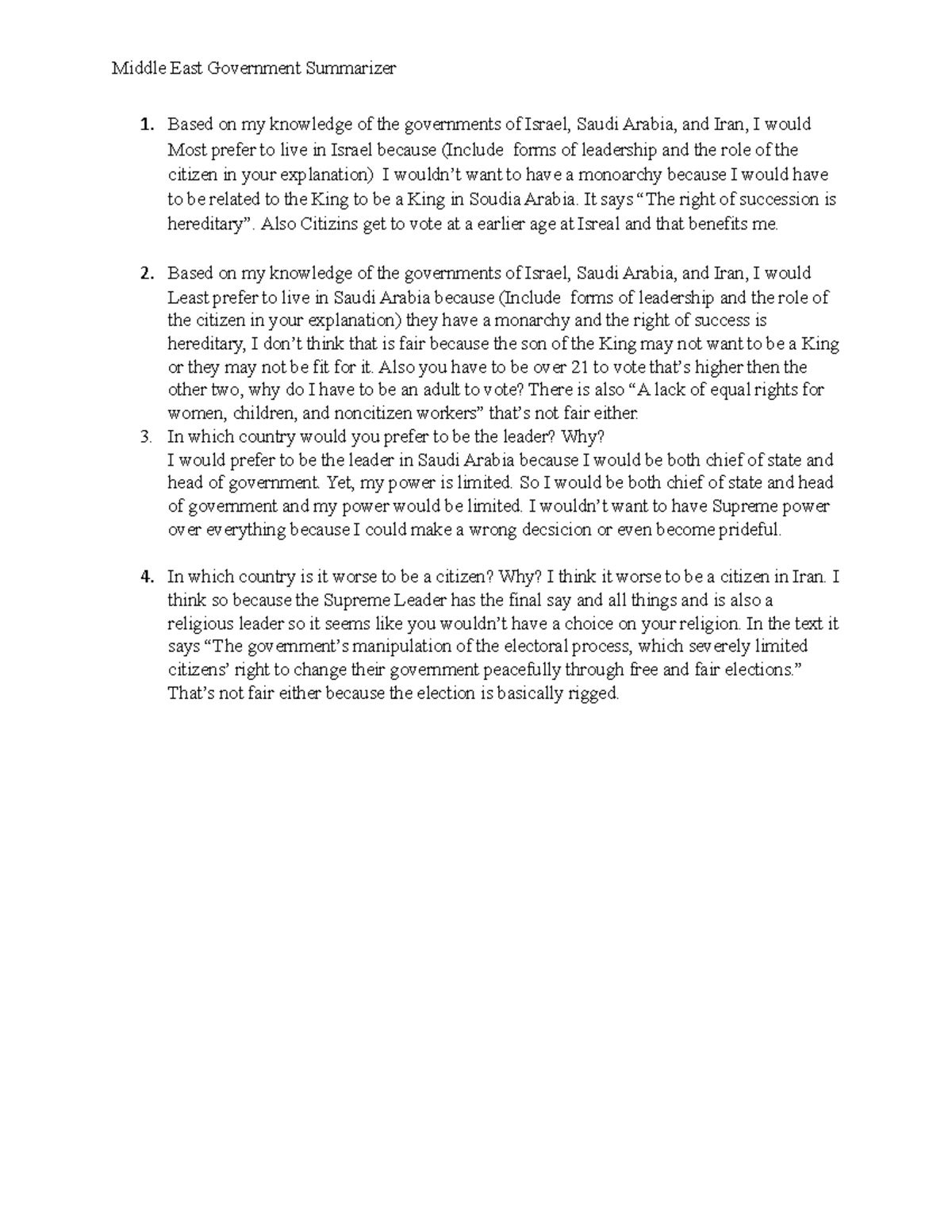 Middle East Government Summarizer - Middle East Government Summarizer ...