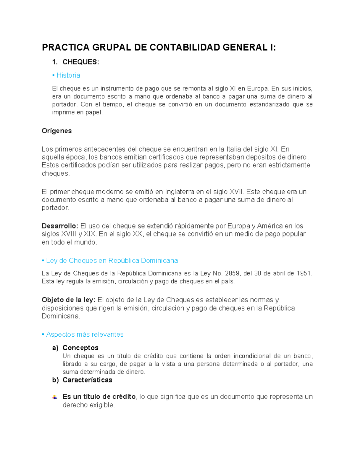 Practica Grupal DE Contabilidad General I desarrollo - PRACTICA GRUPAL ...