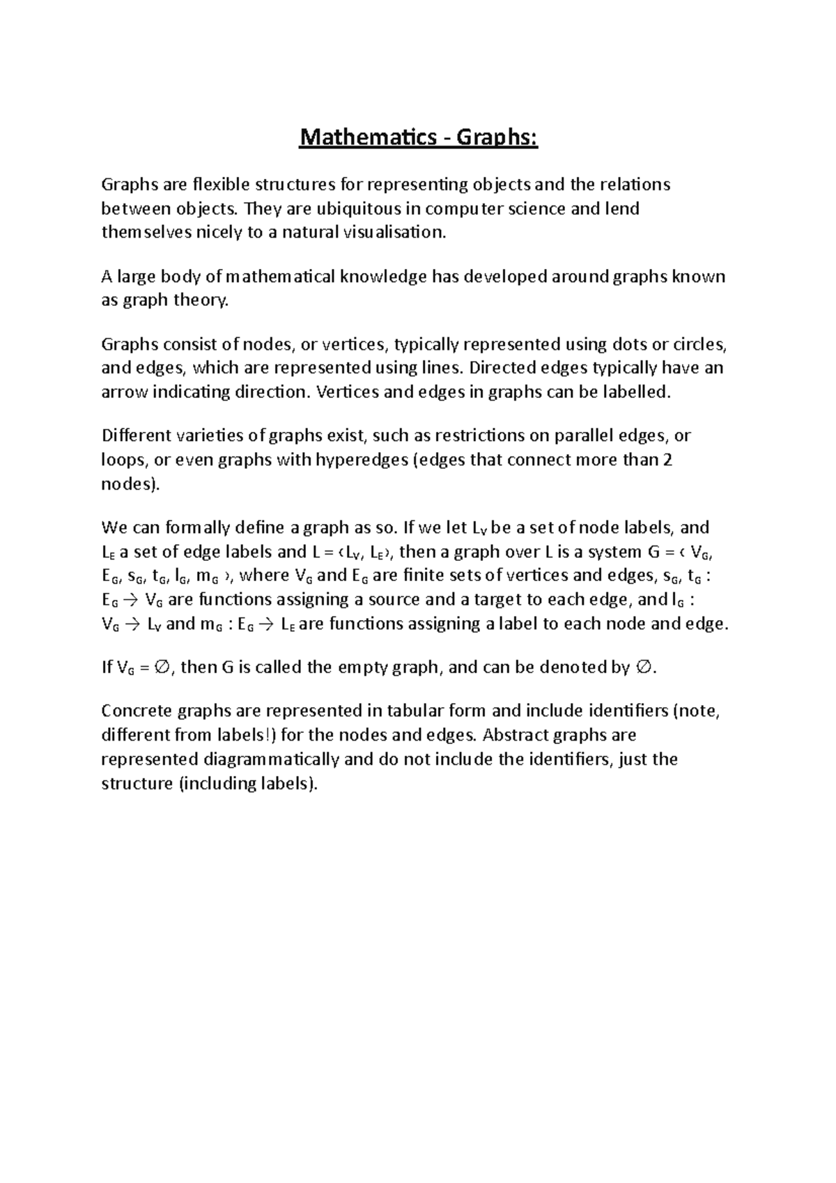 Mathematics - Graphs - Mathematics - Graphs: Graphs are flexible ...