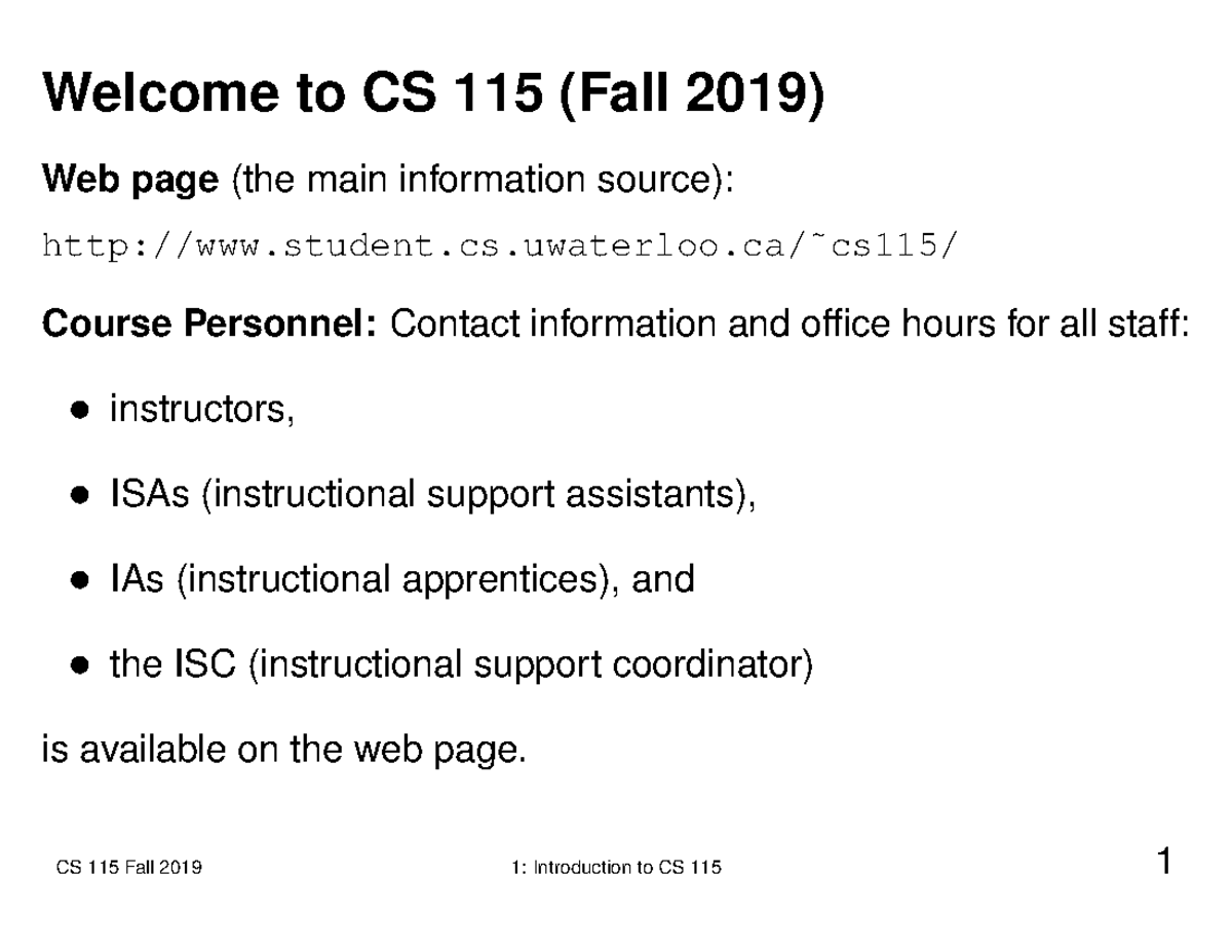 01-intro-post help for the class - Welcome to CS 115 (Fall 2019) Web ...