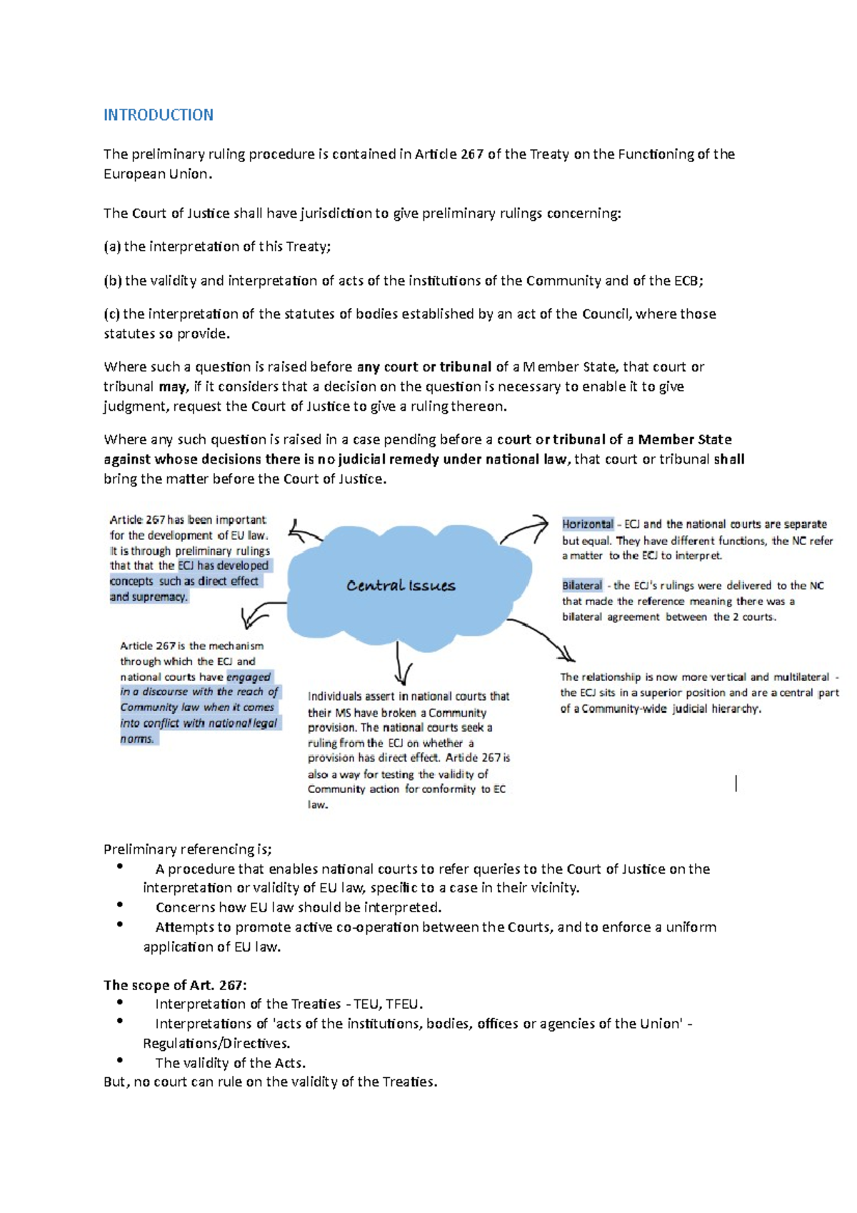 Preliminary Reference Procedure - INTRODUCTION The preliminary ruling ...