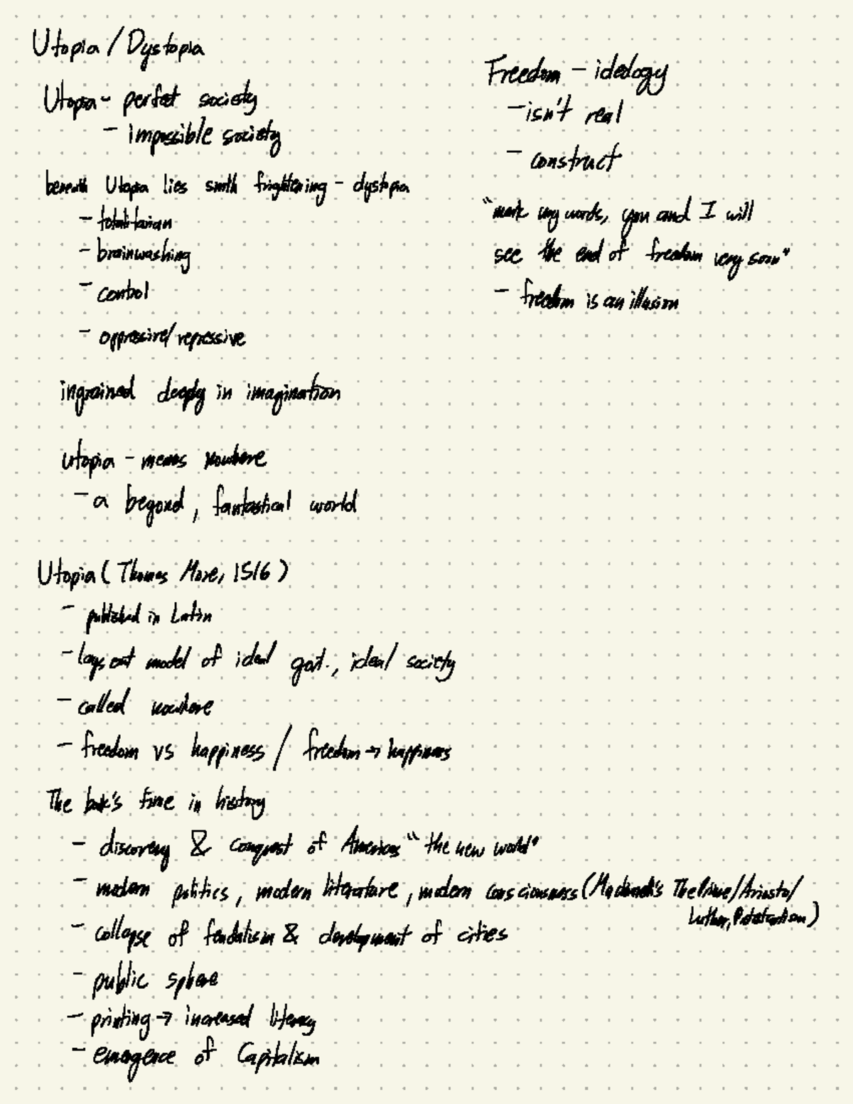 2/8 Brave New World - Utopia /Dystopia Freedom-ideology ####### Utopia ...