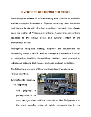 Paulo C - Campos a. What is your scientist's invention discovery or ...