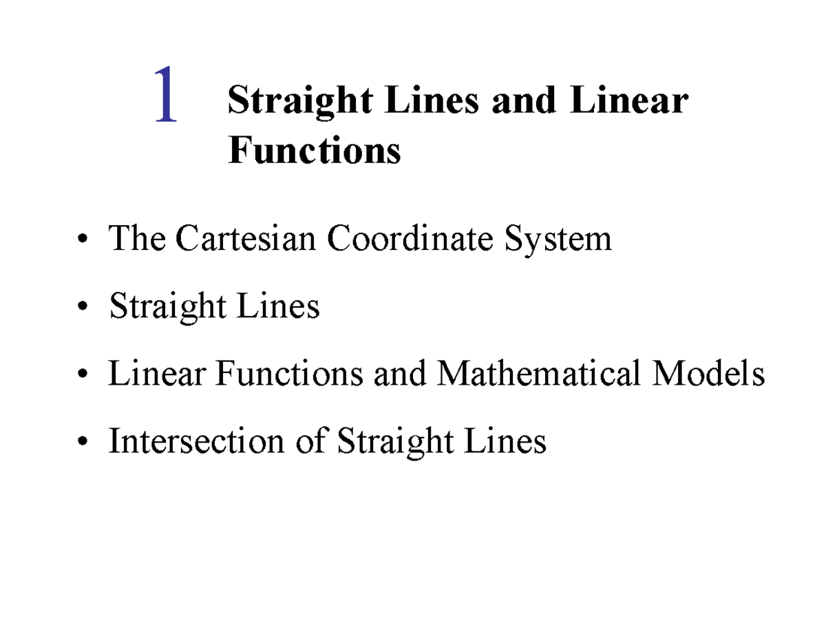 PP Chapter 01 Straight lines and linear functions [Compatibility Mode ...