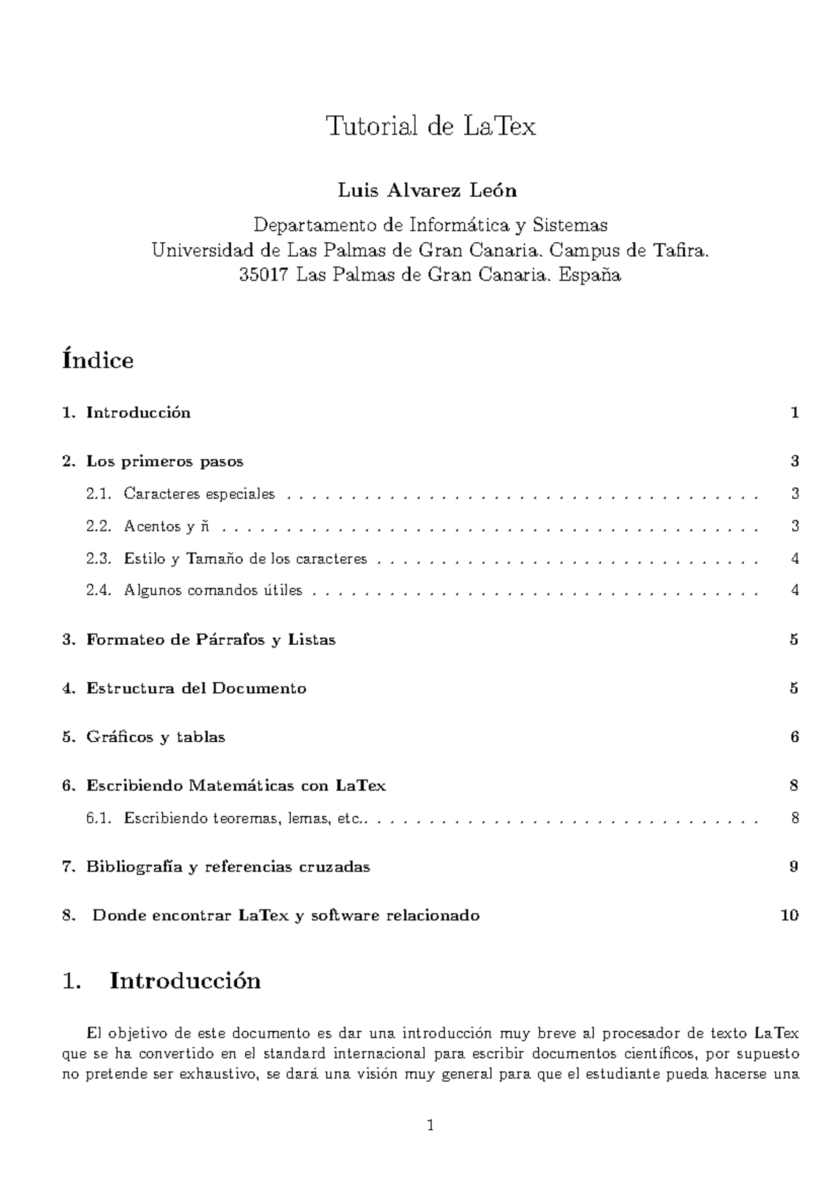 Tutorial Latex Documentos Para Realizar Reportes Del Laboratorio De