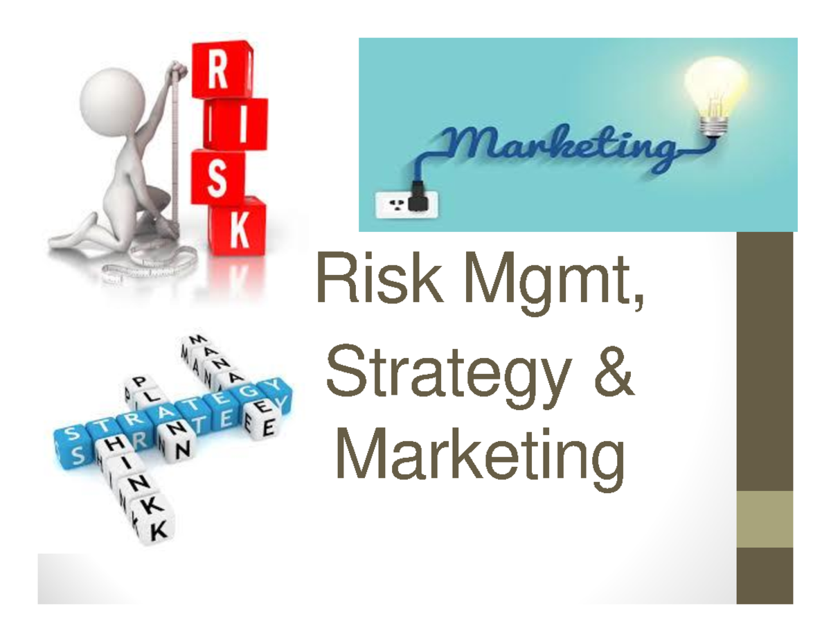 Risk Management Sales Strategy - Risk Mgmt, Strategy & Market ing Strat ...