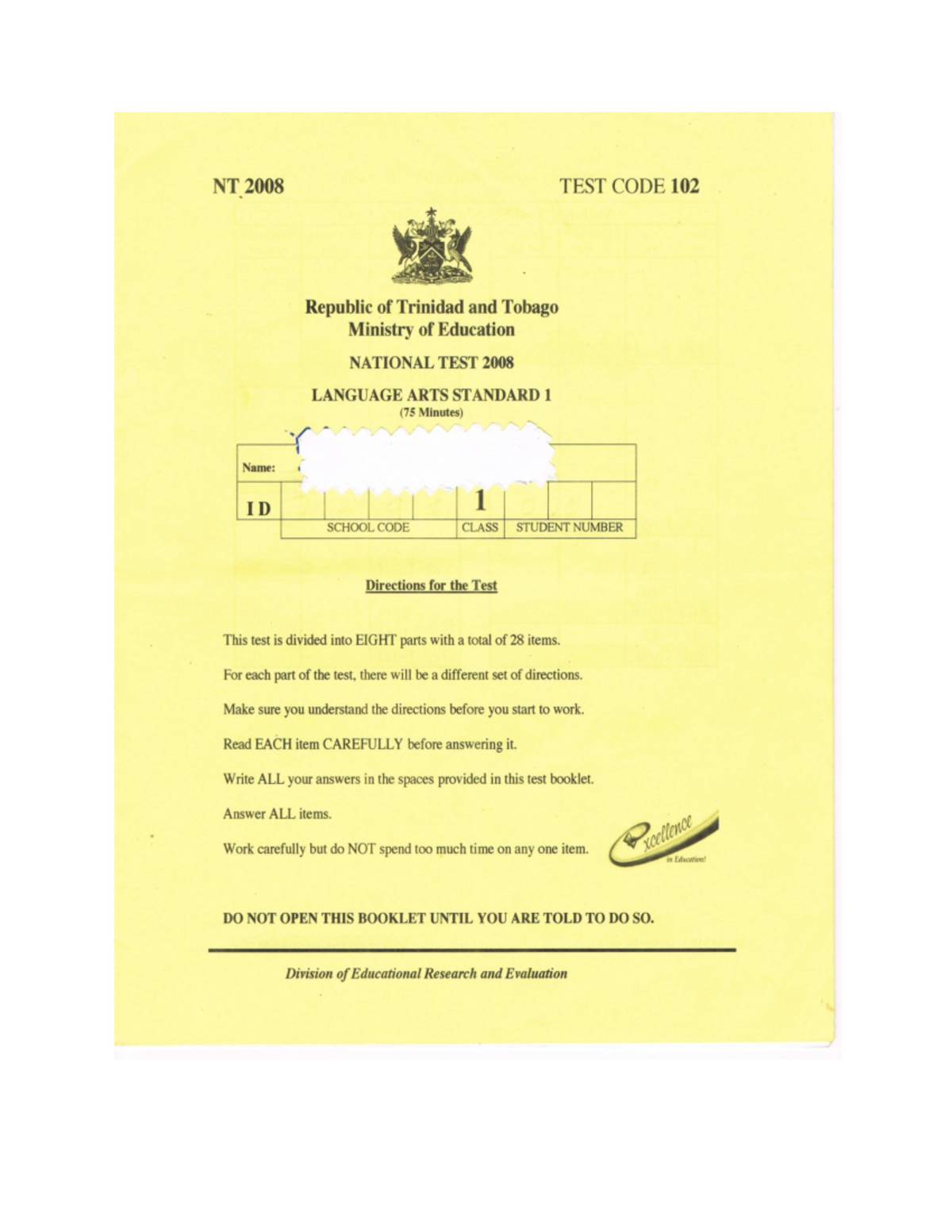 2008 language arts standard 1 - English for Academic - Studocu