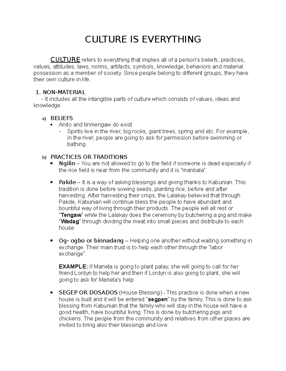Culture IS Everything - CULTURE IS EVERYTHING CULTURE refers to ...