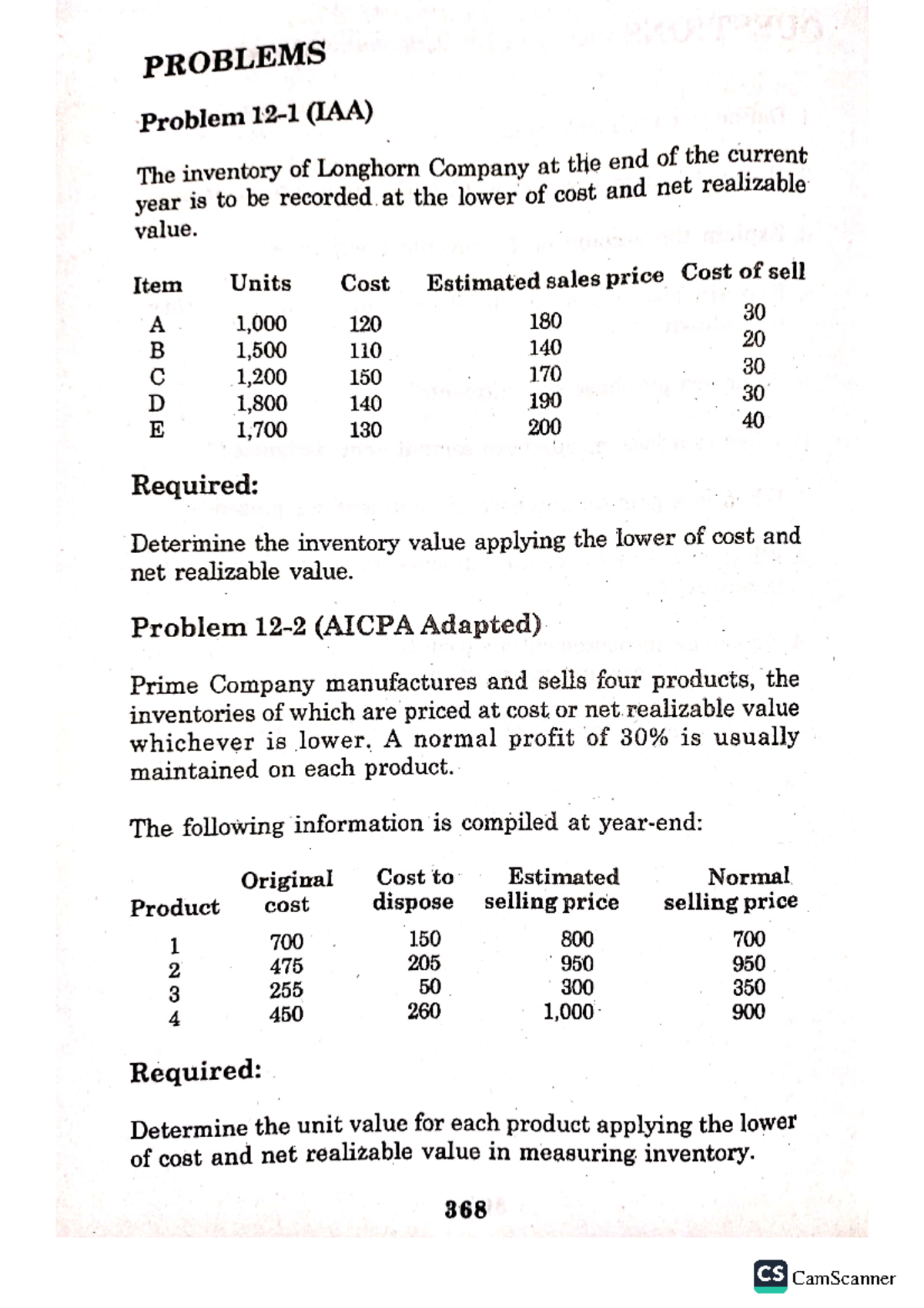 Problem 12 - Intermediate Accounting (Volume One) 2021 Edition By ...