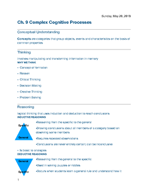 Ch.2 Cognitive and Language Development - An Overview of Child ...