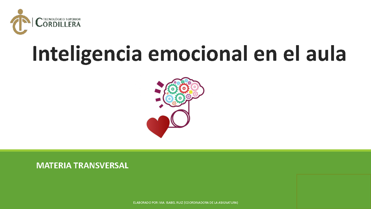 Tercera RAMA Comprensión Emocional 2 - Inteligencia emocional en el ...