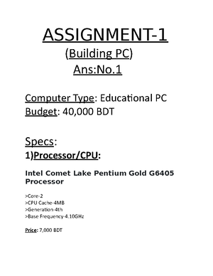 Assignment 1 (1) - Assignment 1 1. Write a program to determine the LCM (least common multiple ...