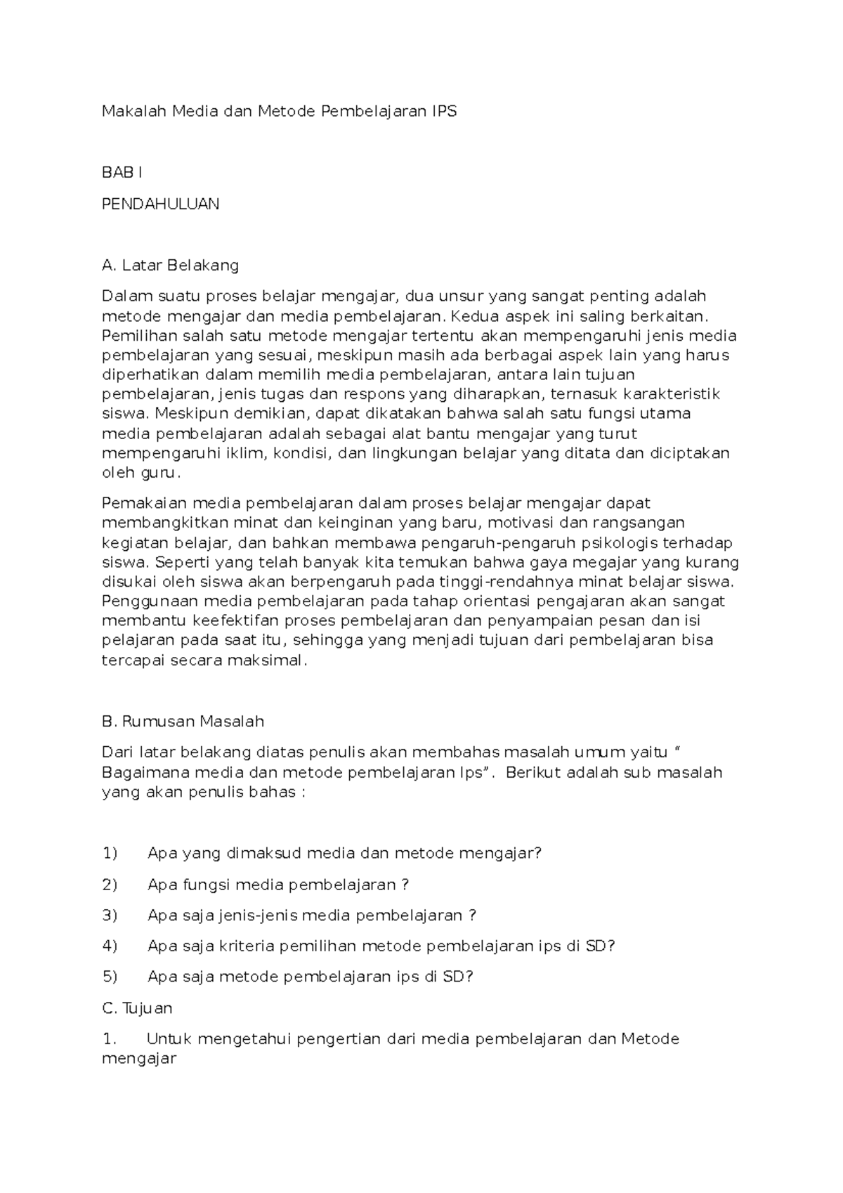 330063761 Makalah Media Dan Metode Pembelajaran IPS - Makalah Media dan Metode Pembelajaran IPS ...