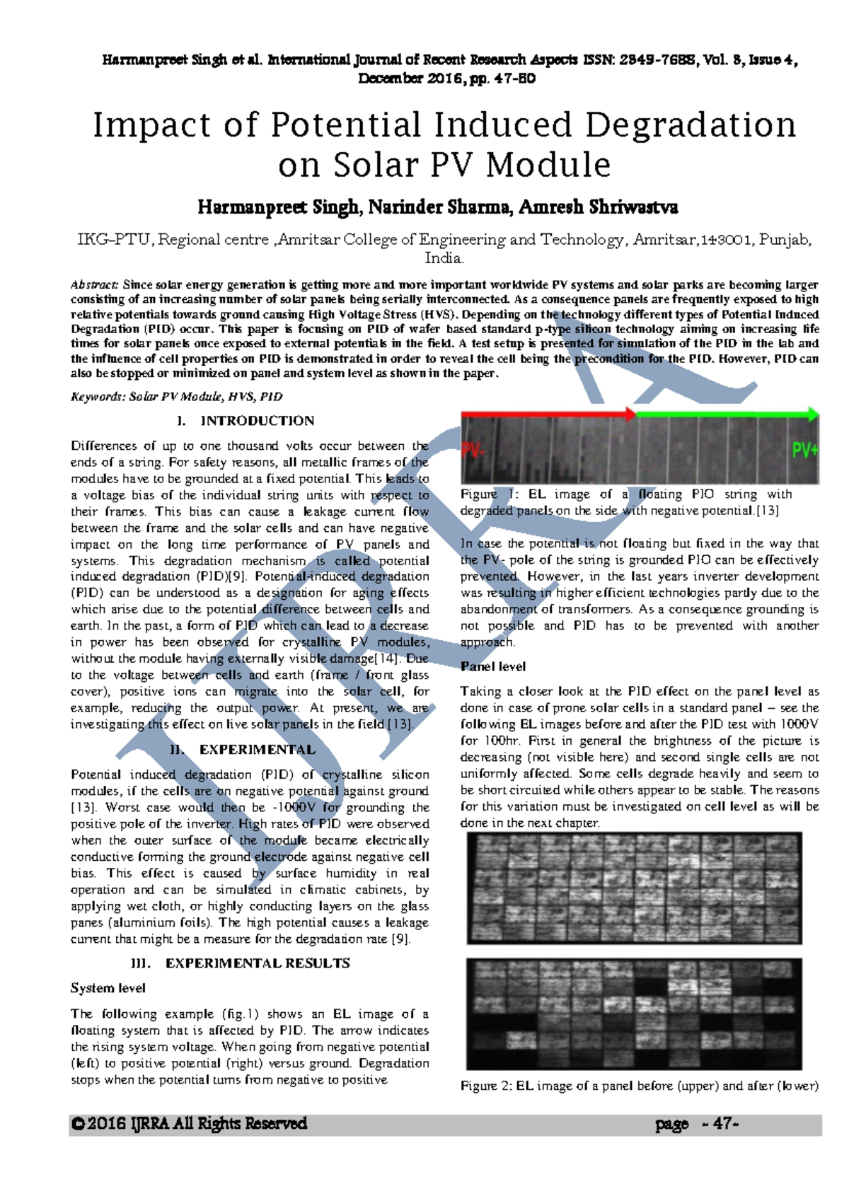 Impact of Potential Induced Degradation - December 2016 , pp. 4 7 - 50 ...