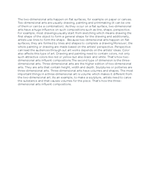 Texture Short Essay - There are two main textures in art are Actual ...