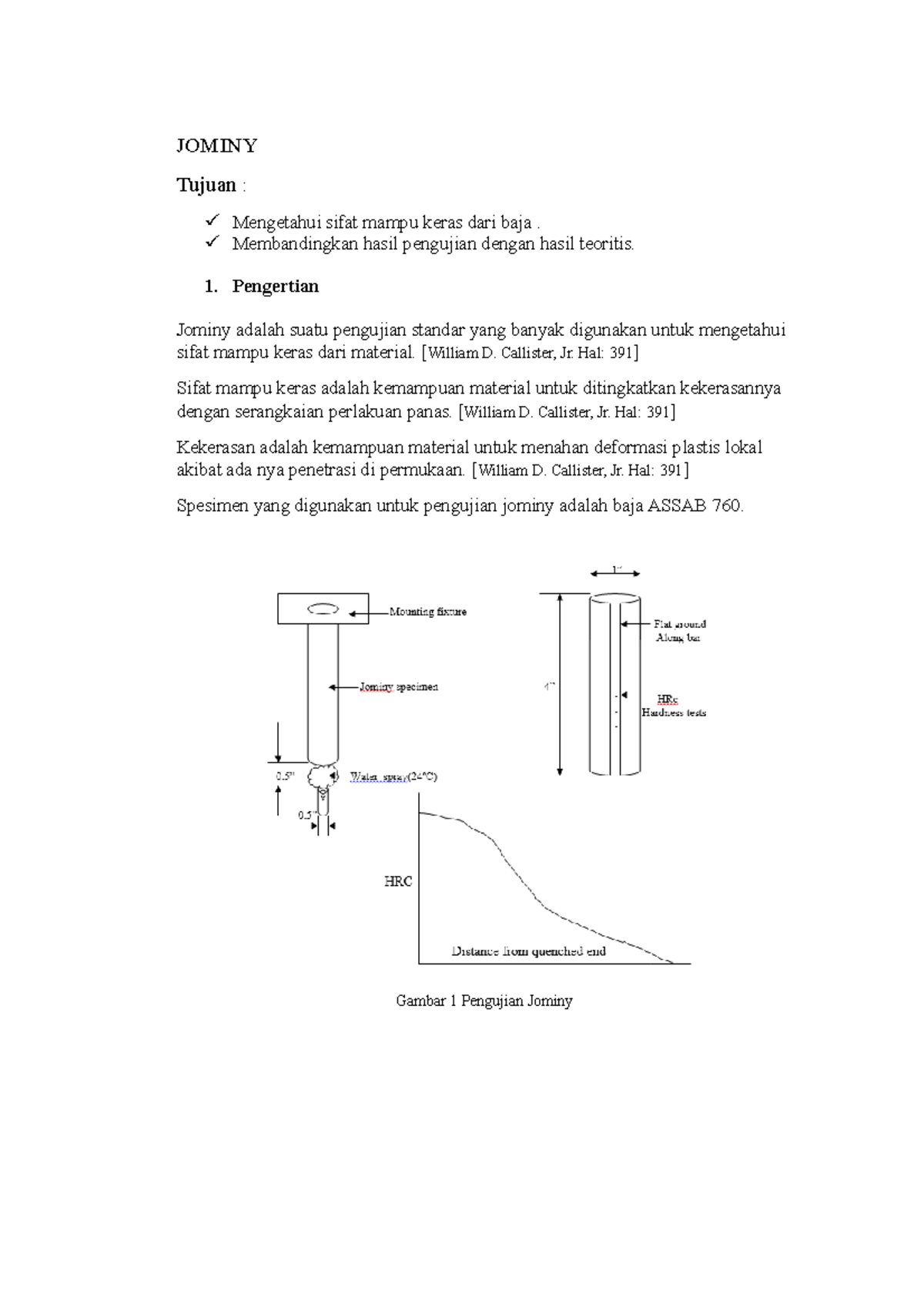 Jominy - Materi Belajar - JOMINY Tujuan : Mengetahui sifat mampu keras ...